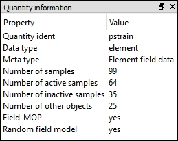 Quantity Information Window