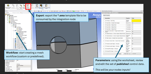 Ansys Mesh Workflow - Custom Template