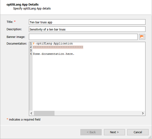 Classic optiSLang App